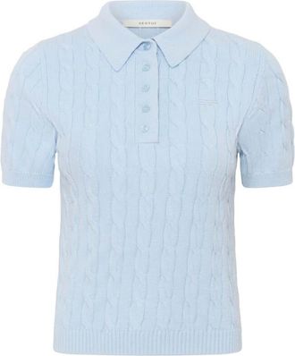 Gestuz Femme, Pulls, Bleu, Taille: 38 FR Thilla Polo Pullover