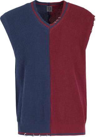 8 by YOOX PUNK IS ATTITUDE COTTON S/LESS V-NECK