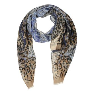 Etro Homme, Accessoires, Multicolore, Taille: ONE Size D&eacute;grad&eacute; Animalier Scarf