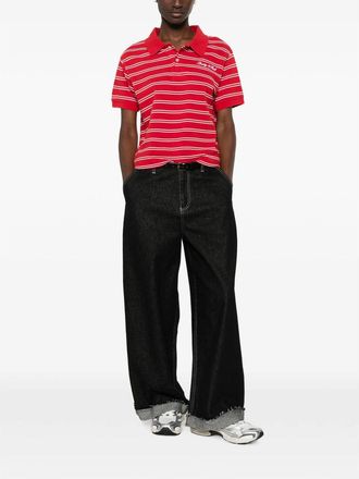 Sporty & Rich Rubwh Polo Top - Red
