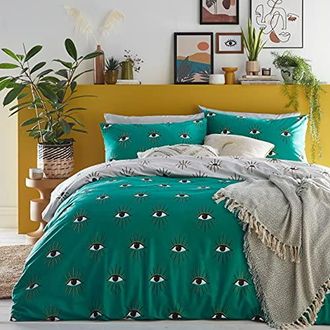 furn. Theia Duvet Cover Set, Jade, 200 x 200 cm