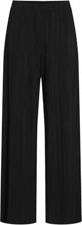 Vila Vila Viplisa Hw Wide Pants-Noos Pantalon, Black Beauty, L Femmes