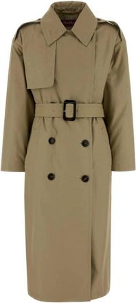 Max Mara Femme, Manteaux, Vert, Taille: 36 FR Charme Trench Coat