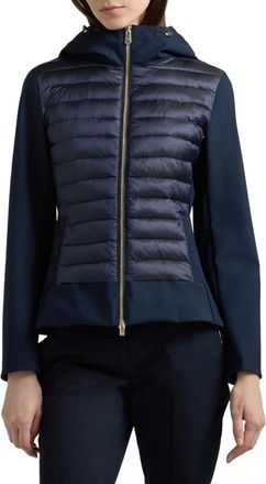 Harmont & Blaine Femme, Vestes, Bleu, Taille: 42 FR Slim Hooded Jacket
