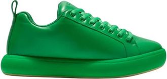 Bottega Veneta Femme, Chaussures, Vert, Taille: 41 EU Baskets en Cuir Rembourr&eacute;es