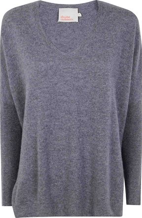 Absolut Cashmere Pull Col Rond - Gris