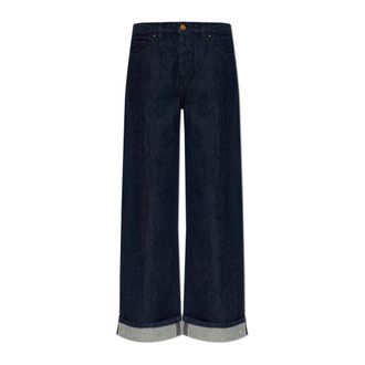 Moncler Wide-Leg Jeans - - Jeans - Damen - Blau - S