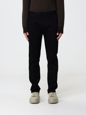 Emporio Armani Five-Pocket-Skinny-Jeans aus Denim mit Adler-Logo hinten