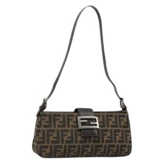 Fendi Pre-owned Zucca Canvas Shoulder Bag - - Pre-owned - Damen - Braun - ONE SIZE