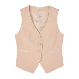 Oltre Schneider-Weste mit Paspeltaschen - - Suits - Damen - Rosa - M