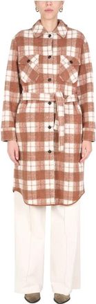 Woolrich Femme, Manteaux, Brun, Taille: 38 FR Gentry Long Overshirt