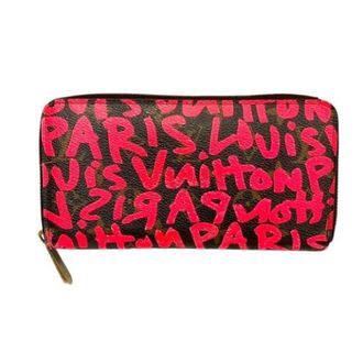 Louis Vuitton unisex, Pre-owned, Brun, Taille: ONE Size Portefeuille Long Monogram Graffiti Pr&eacute;-appartenant