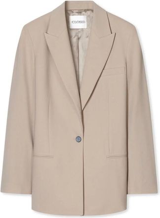 Closed Femme, Vestes, Beige, Taille: 40 FR Blazer Contemporain