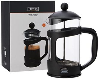 Nerthus Kitchenware FIH 320 Französische Kaffee-Bereiter 800 ml Schwarz