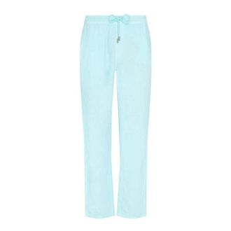 Vilebrequin Linen Comfort Pants Solid - - Trousers - Herren - Blau - L