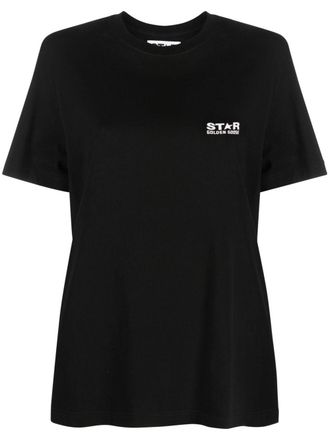 Golden Goose t-shirt à imprimé étoile - Noir
