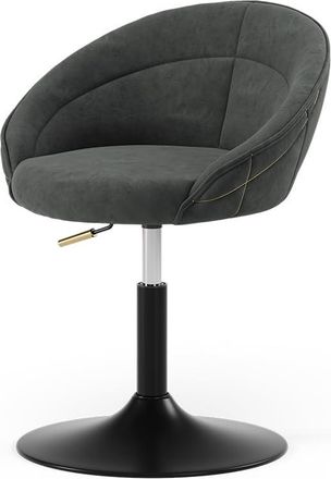 Vicco Hocker Goldamo, Kosmetiktisch-Hocker, Anthrazit, 45 x 79 cm drehbar 360 Grad