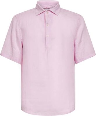 MC2 Saint Barth Homme, Chemises, Rose, Taille: 2XL Eloise Linen Shirt