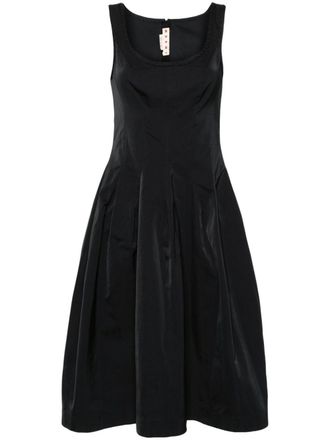 Marni robe mi-longue &agrave; coupe trap&egrave;ze - Noir