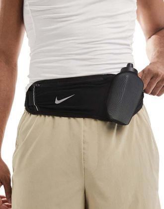 Nike Nike - Flex Stride - G&uuml;rteltasche in Schwarz mit Trinkflasche, 12 Oz