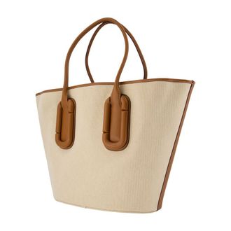 Marc Jacobs Womens The Tote Shoulder Bag - Marc Jacobs Cotton Beige Shoulder-Hobo-Bags