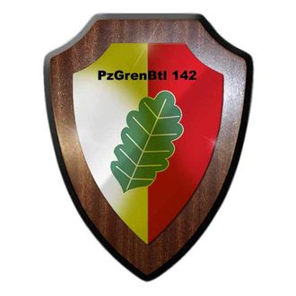 Copytec Wappenschild - PzGrenBtl 142 Panzergrenadierbataillon Bundeswehr Einheit 19165