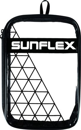 SUNFLEX Tischtennish&uuml;lle Double | Aufbewahrungstasche f&uuml;r 2 Tischtennisschl&auml;ger, 3 B&auml;lle | stabiles + Robustes Case in schwarz | Schutz bei Transport