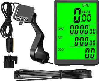 Generico Fahrradcomputer: Tachometer mit wasserdichtem Kabel, Pr&auml;zisions-Tracker, Rennradmonitor, Ger&auml;t f&uuml;r Bergwege, Leistungstraining
