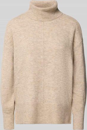 Pieces Rollkragenpullover mit Teilungsnaht Modell MALOU