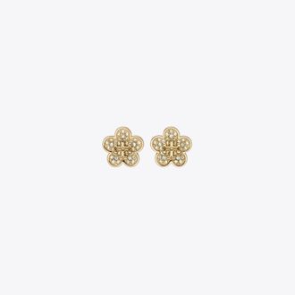 Tory Burch Damen Forget Me Not Pav&eacute;-Ohrstecker