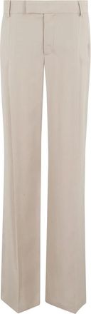 Federica Tosi Femme, Pantalons, Beige, Taille: 38 FR Pantalon Classique Sable Tencel