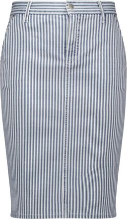 Gerry Weber Femme, Jupes, Bleu, Taille: 36 FR Striped Denim Pencil Skirt