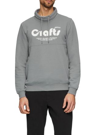 s.Oliver Sweatshirt mit Stehkragen und Frontprint