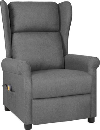 vidaXL Massagesessel Hellgrau Stoff - Vidaxl