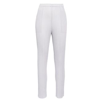 Issey Miyake Slim-fit Hose - - Trousers - Damen - Grau - 2XL