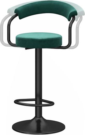 Generic Drehbare Barhocker aus Samt, h&ouml;henverstellbar, Tresenhocker, Barst&uuml;hle f&uuml;r die Fr&uuml;hst&uuml;cks- und K&uuml;chenbar, Belastbarkeit 136 kg