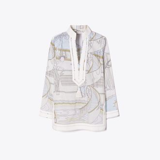 Tory Burch Damen Bedruckte Tory Tunika
