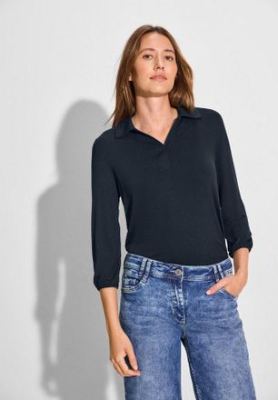 Cecil Poloshirt mit 3/4 &Auml;rmeln