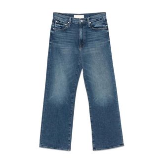 Mother Jeans droits - Femme - Jeans - Bleu - Taille: W27