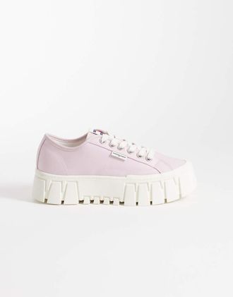 Tommy Jeans Sneaker in Rosa mit Plateausohle