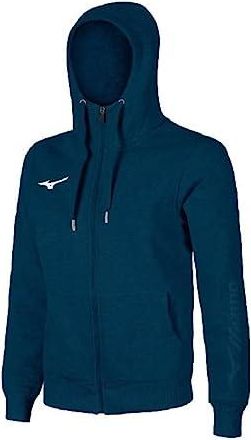 Mizuno Sweat Fz Hoodie Maillot de surv&ecirc;tement, Bleu Marine, XXL Homme