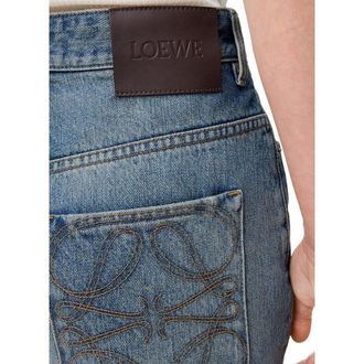 Loewe Jean droit en denim de coton