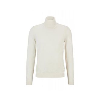 HUGO BOSS Homme, Pulls, Blanc, Taille: M Knit Turtleneck Musso-P