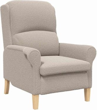 vidaXL Fauteuil Gris clair 76 x 94 x 102 cm tissu Vidaxl