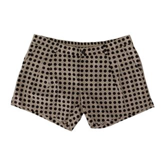 Dolce & Gabbana Gepunktete Baumwoll-Strandshorts - - Swimwear - Herren - Braun - M