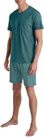 CALIDA Relax Imprint Pyjama Court pour Hommes, en 100% Coton, Facile dentretien, élastique et indéformable, en Single Jersey