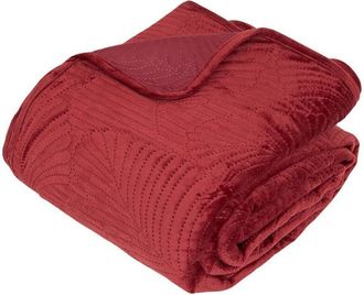 Atmosphera Atmosphera - Bettüberwurf Delia granatrot 260x240cm créateur dintérieur