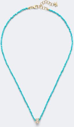 Suzanne Kalan Collier Infinite en or 18 ct, turquoise et diamants