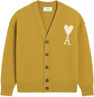 Ami Homme, Pulls, Jaune, Taille: L Ami De Coeur Ocher