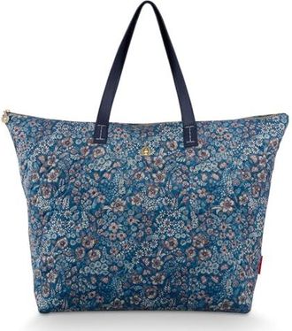 Pip Studio sac de voyage sac à épaule Tilda Tote Bag Quilted Daisy Dreams Blue bleu